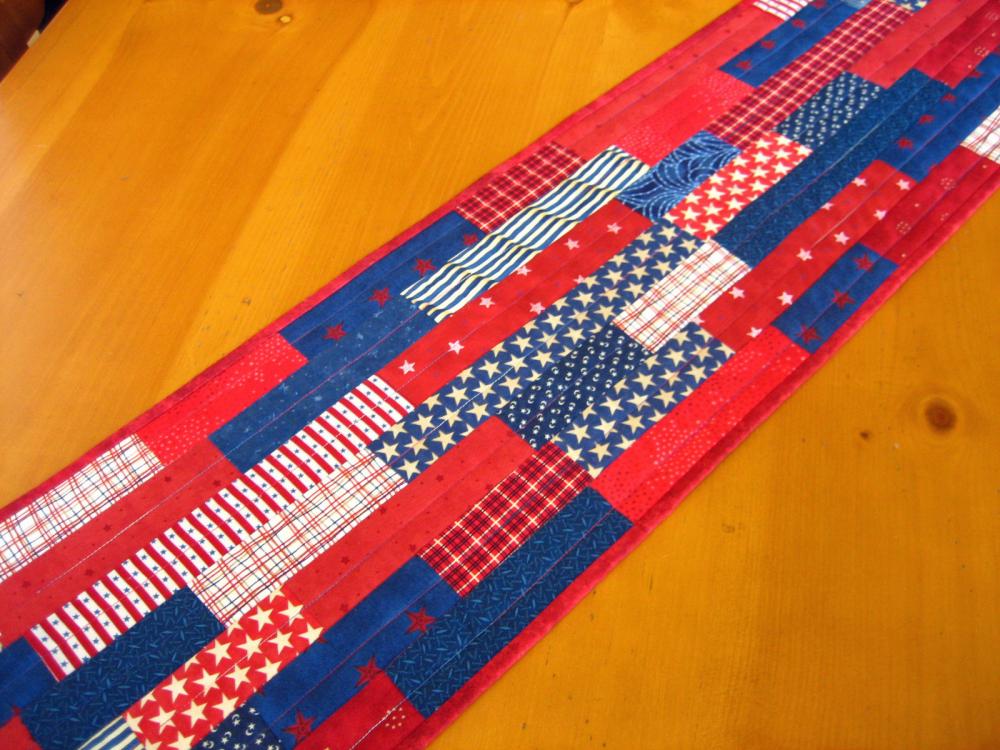 Quilted Table Runner Stars And Stripes on Luulla